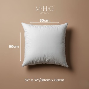 Premium Microfibre Cushion Insert Pad Inner Hollowfibre Filling 80 x 80cm