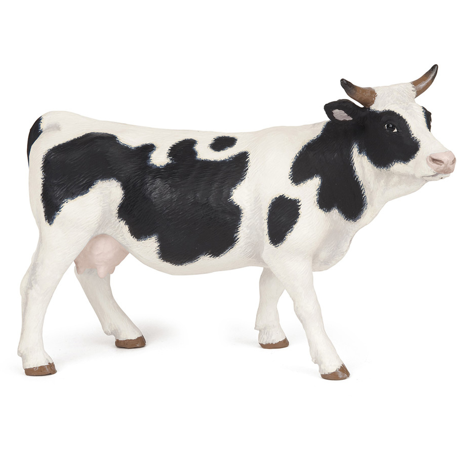 PAPO Farmyard Friends Black and White Cow Toy Figure