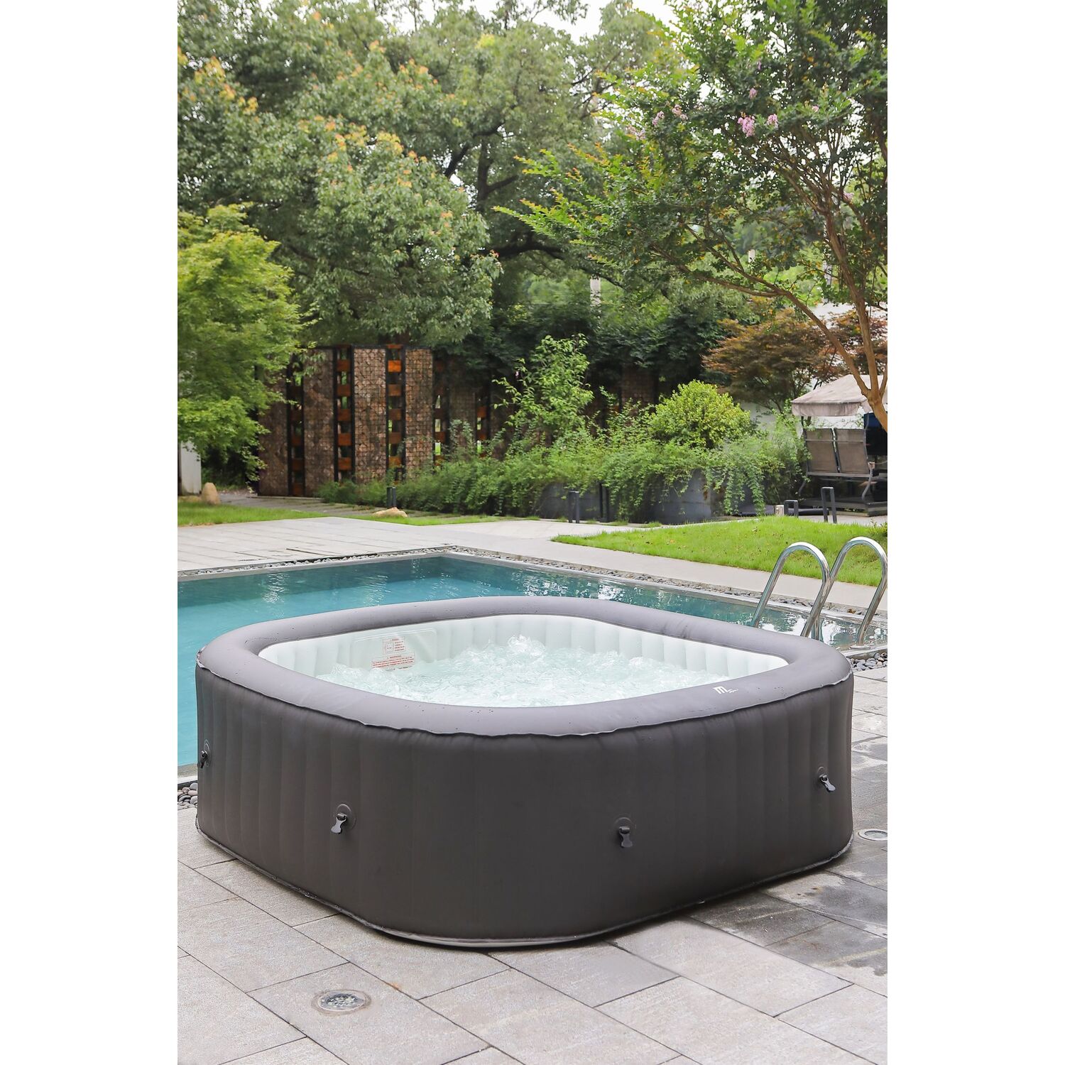 MSpa Vito Inflatable Hot Tub 6 Person Square Spa
