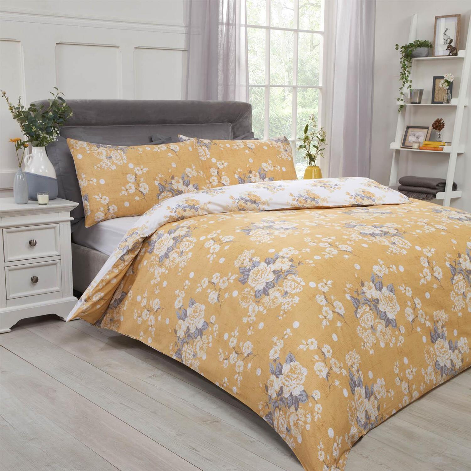 Dreamscene English Rose Floral Duvet Cover Bedding Set