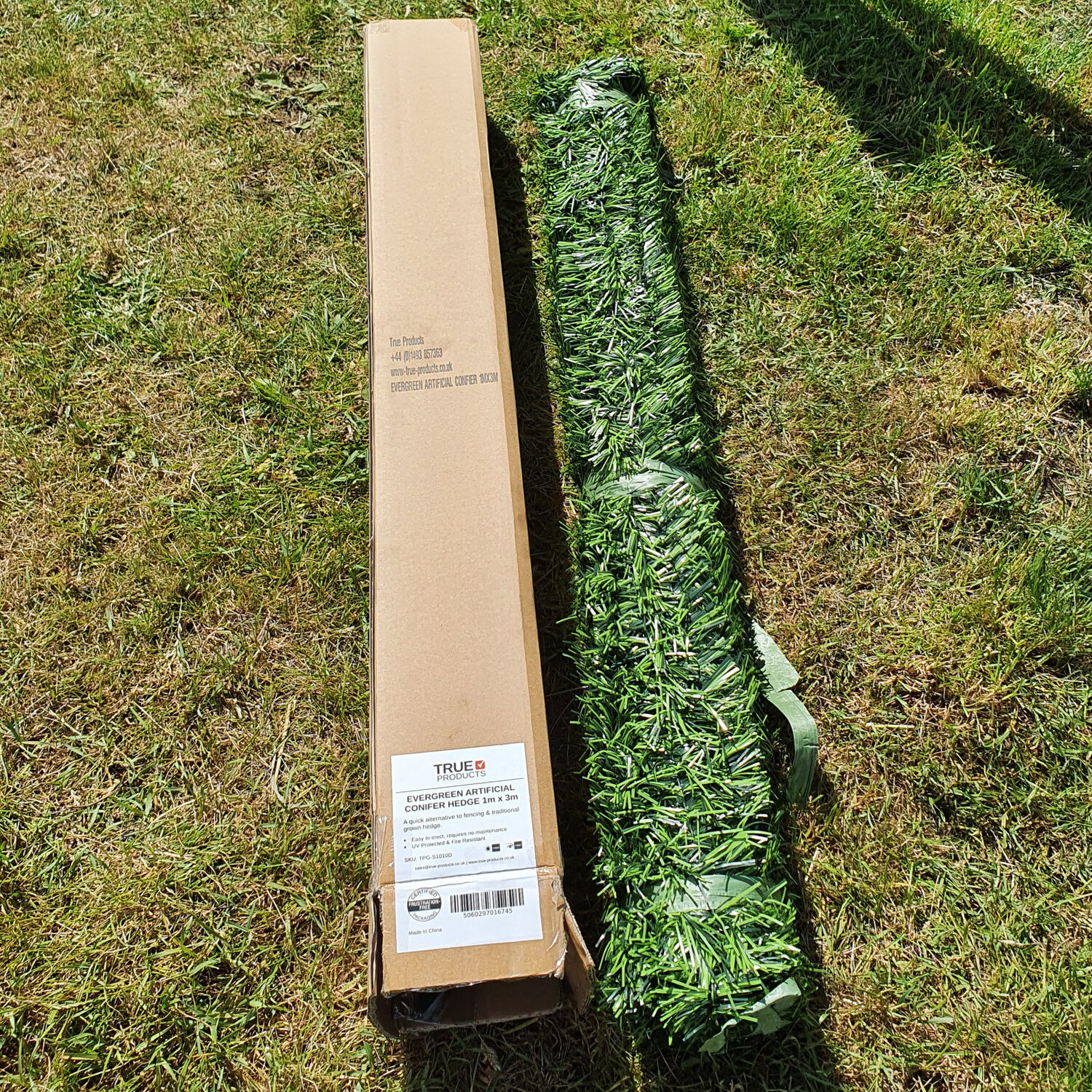Artificial Conifer Hedge Screening