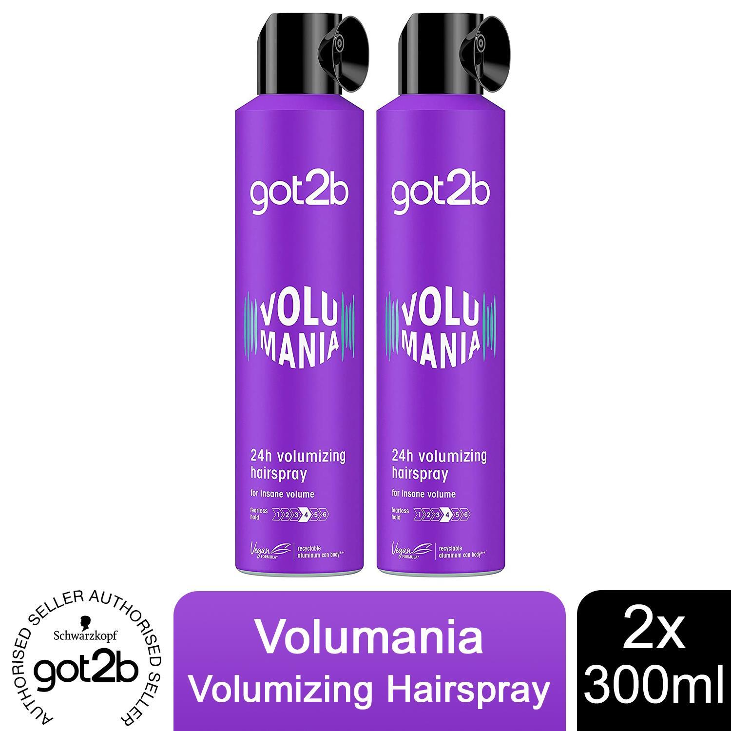 Schwarzkopf Got2b Volumania Hairspray for 24H and Insane Volume