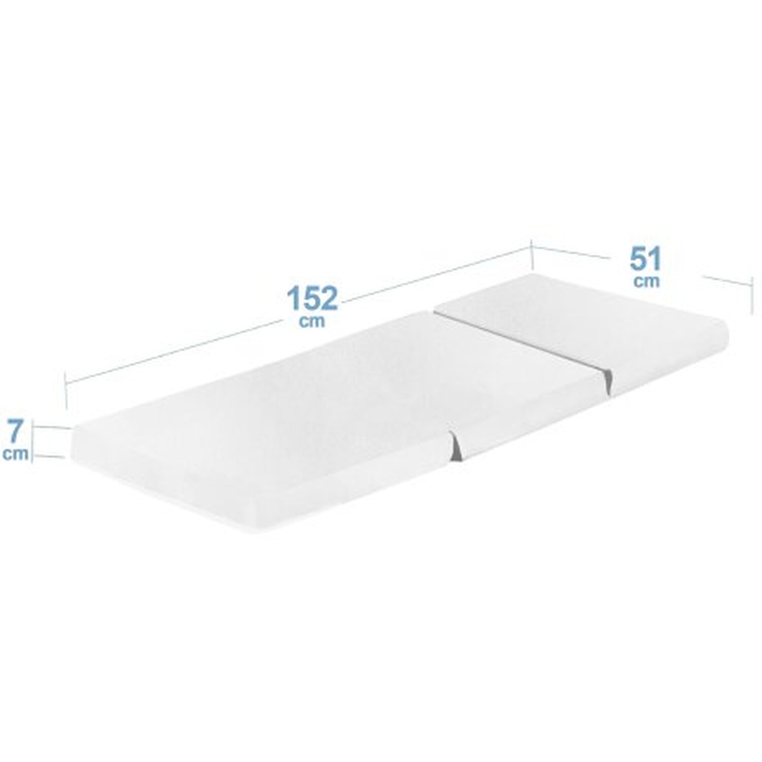 Folding Mattress Travel Z bed, Faux Leather