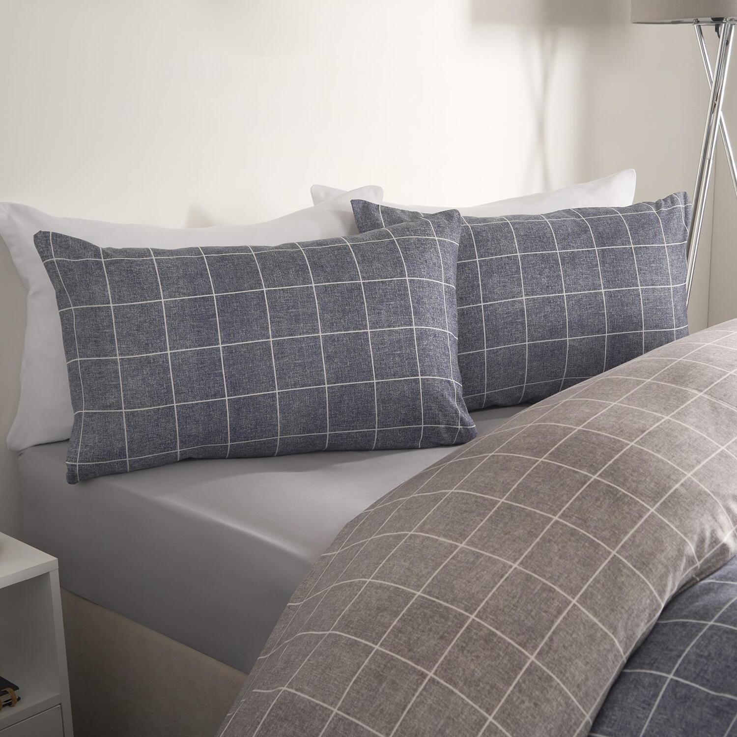 Fine Line Check Duvet Set