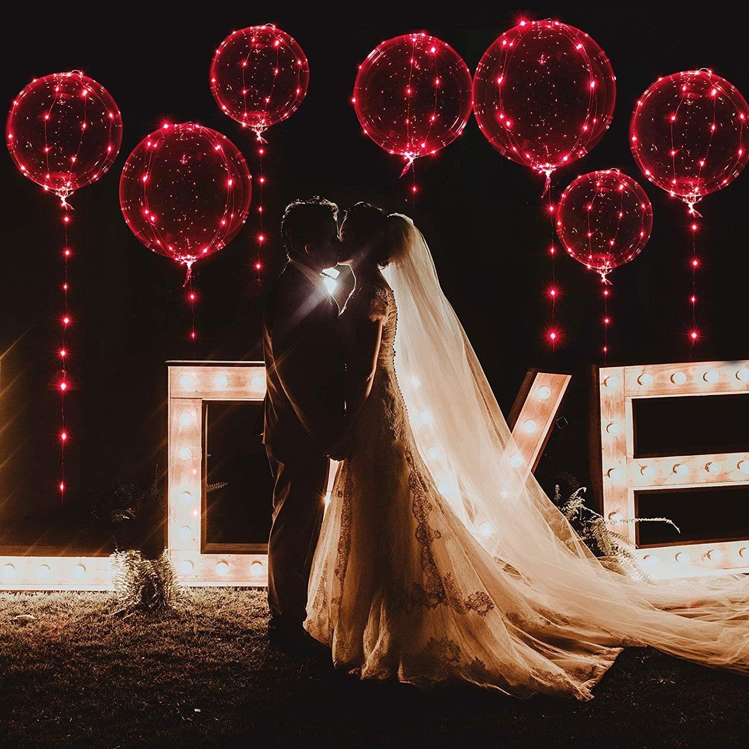 LED Light Up Bubble Balloons party Decoration