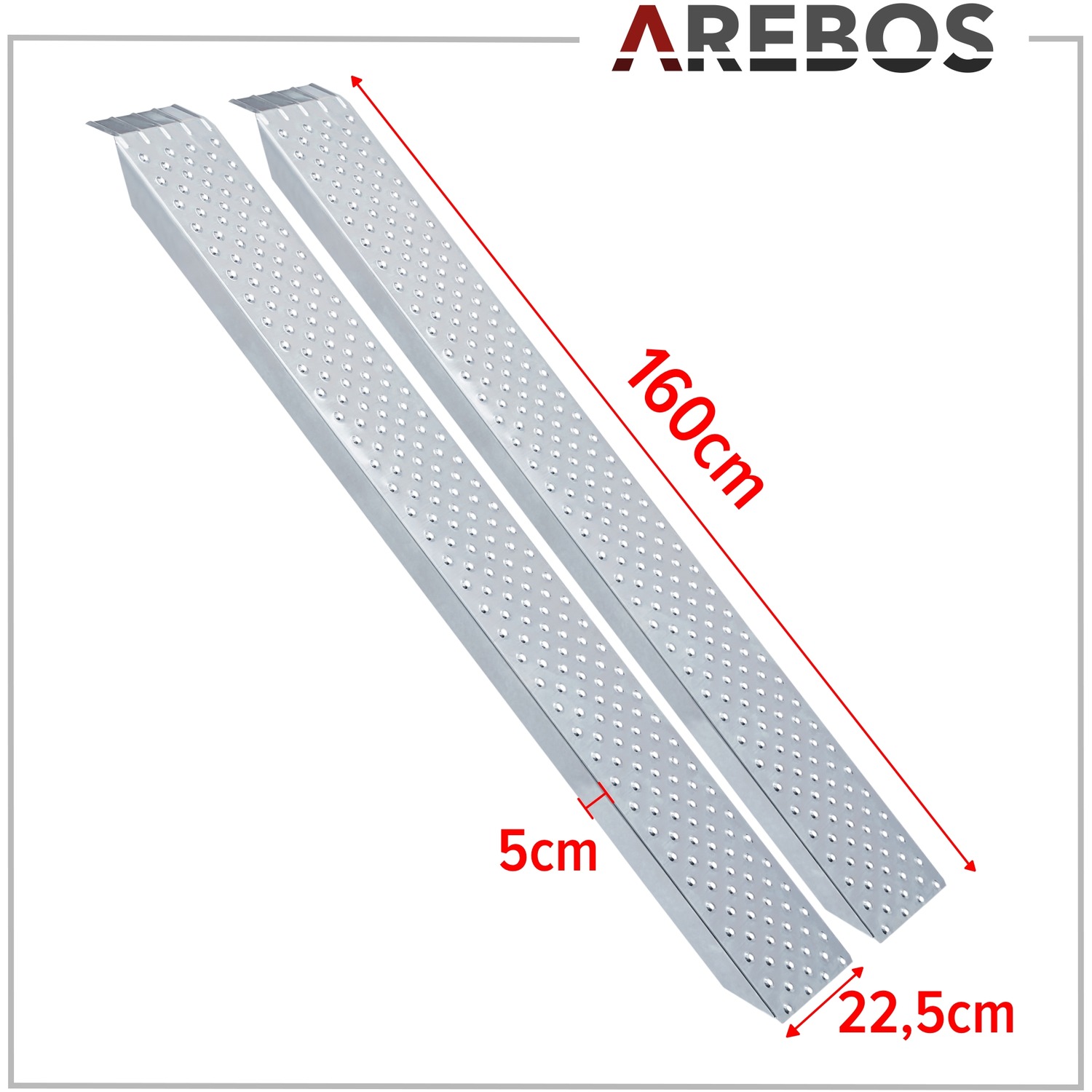 2x drive-on ramp max. 400kg Loading ramp Car ramp