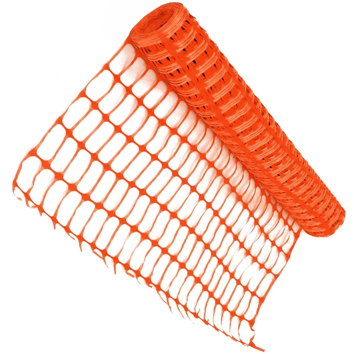 1 Roll Of Orange 50cm Barrier Fencing Mesh Safety Netting