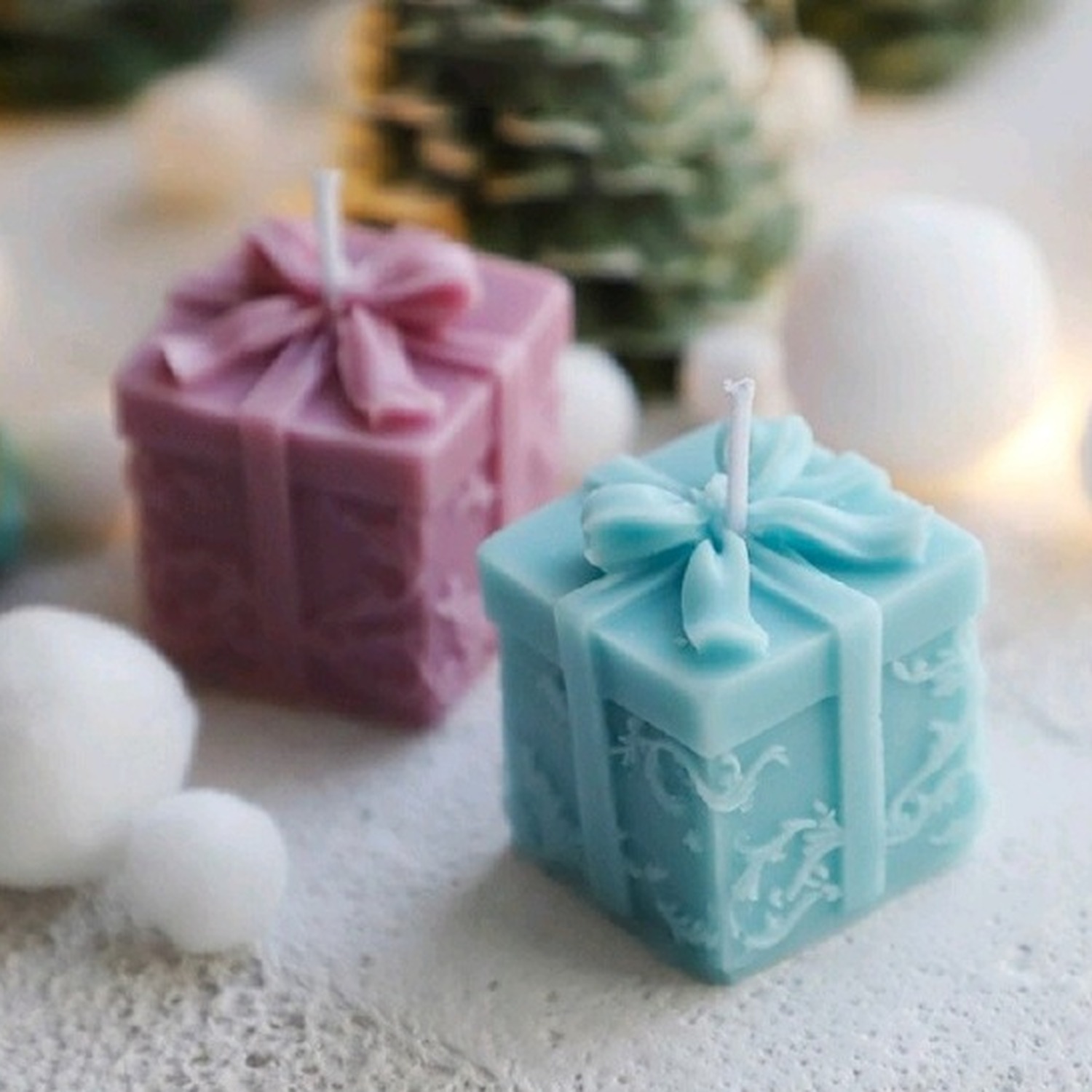 Handmade Scented Fancy Christmas Wax Candles