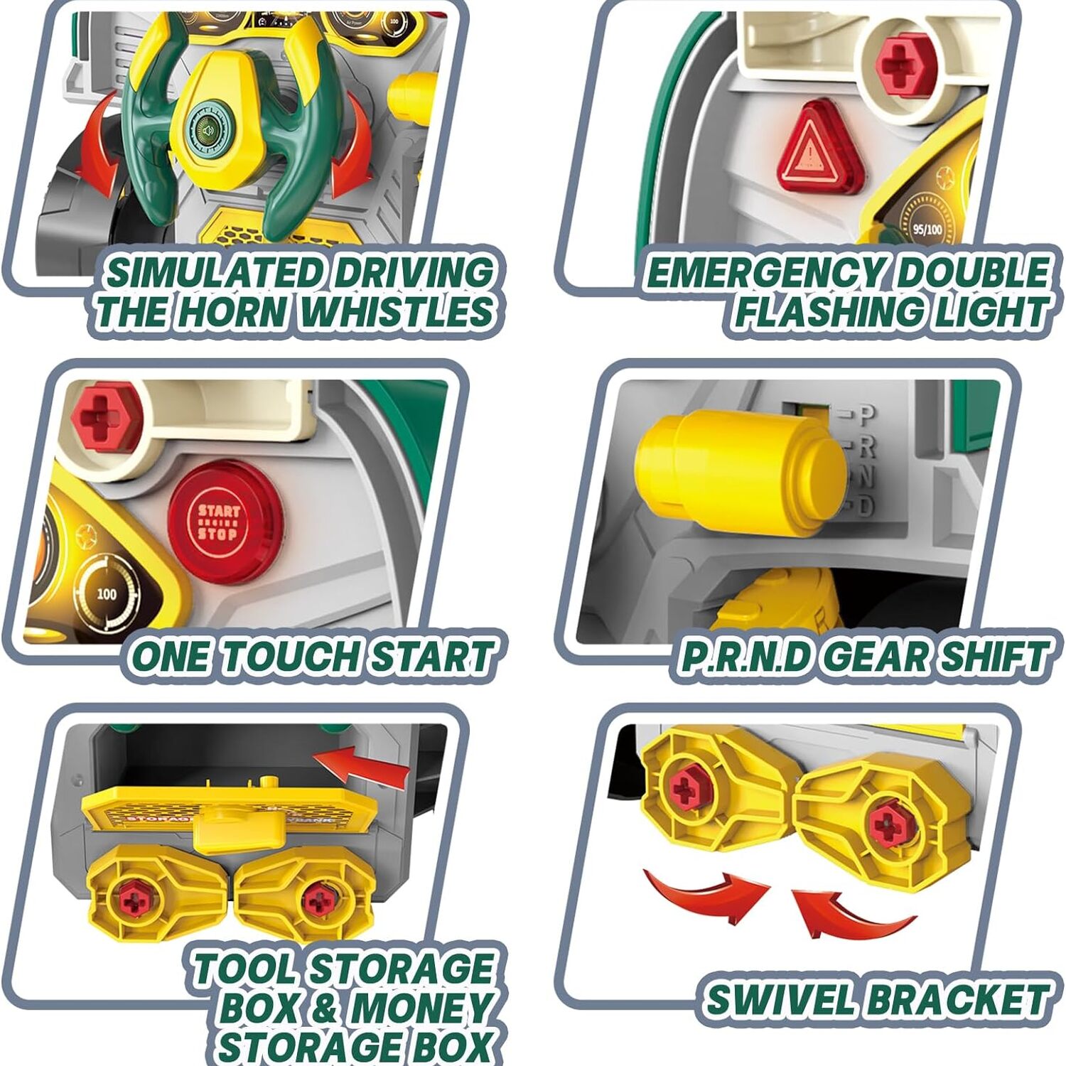 Take Apart Motor Vehicle Car Service Station Engine Toy