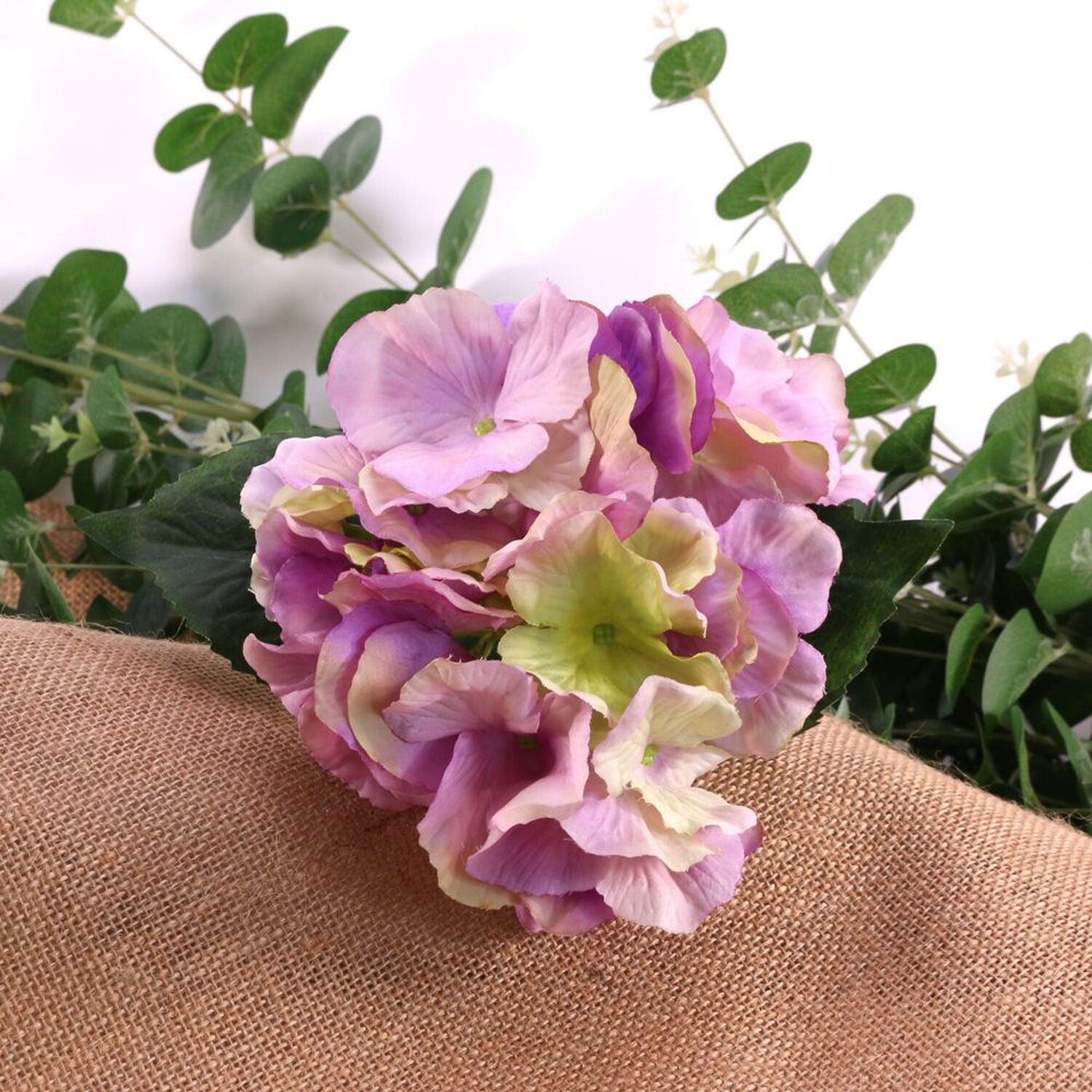 Artificial Silk Hydrangea Pick 35cm