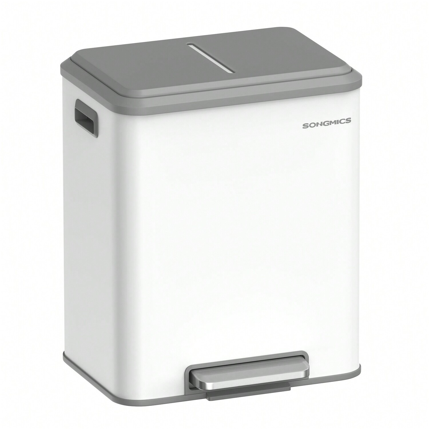 SONGMICS Double Kitchen Bin with Soft-Close Lid