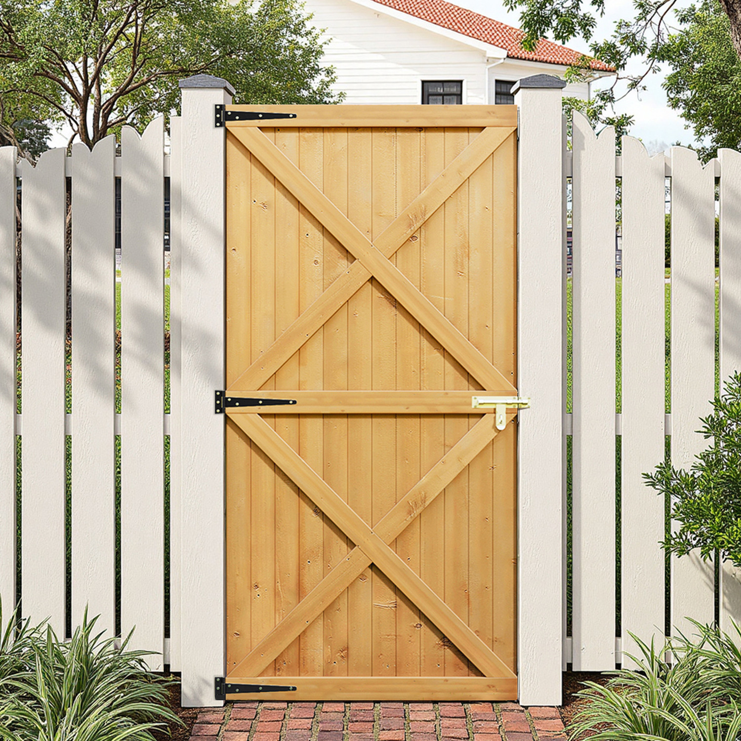 Flat Top Pine Gate Kit with Hardware