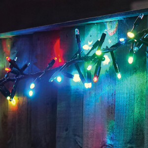 Cluster Lights Black Rubber IP65 RGB 50M