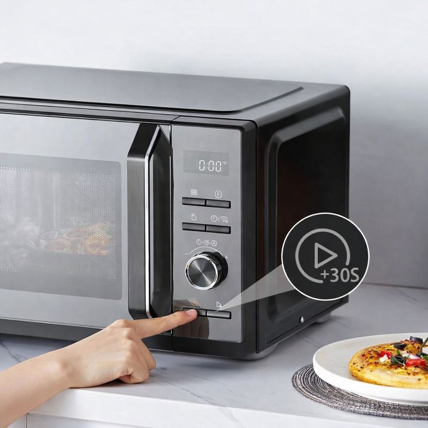 Toshiba Midea MW3-SAC23SF(MB) Free Standing Microwave